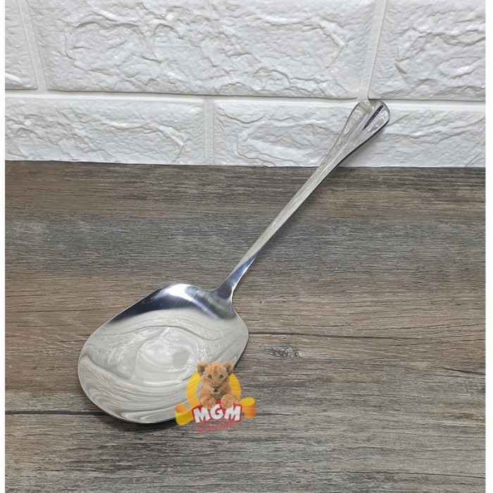 Serving Spoon Buffet Stainless 25cm – Sendok Nasi Stainless Tebal ...