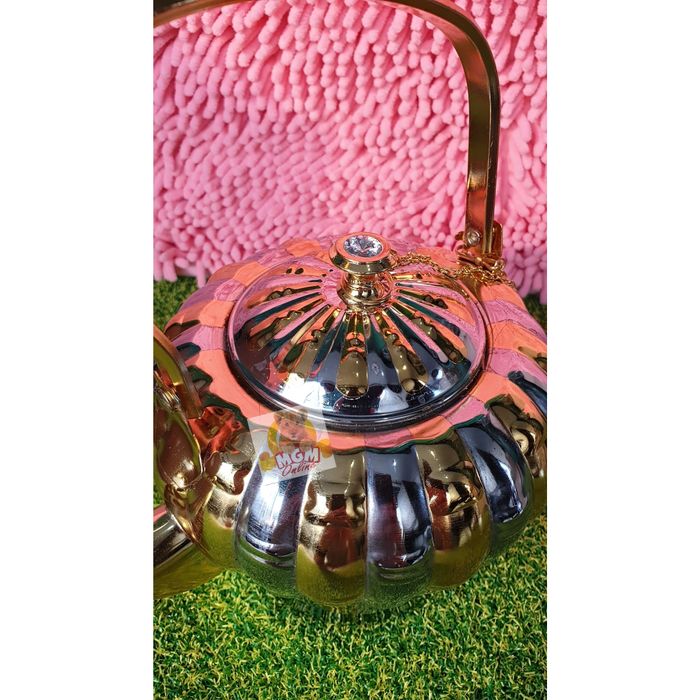2L Teko emas stainless DIAMOND teko arab air zam zam TEBAL 2638 ...