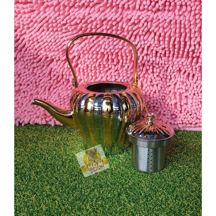 2L Teko emas stainless DIAMOND teko arab air zam zam TEBAL 2638 ...
