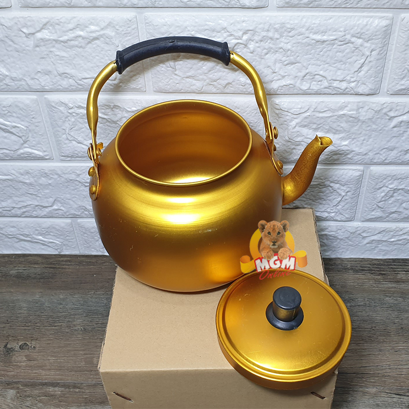 Teko Alumunium Emas 4.0L Teko kuning alumunium teko arab Dubai ...