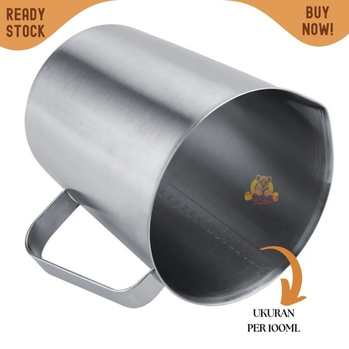 Measuring Jug 2L Teko stainless tebal Milk anti karat 2000ml pitcher ...