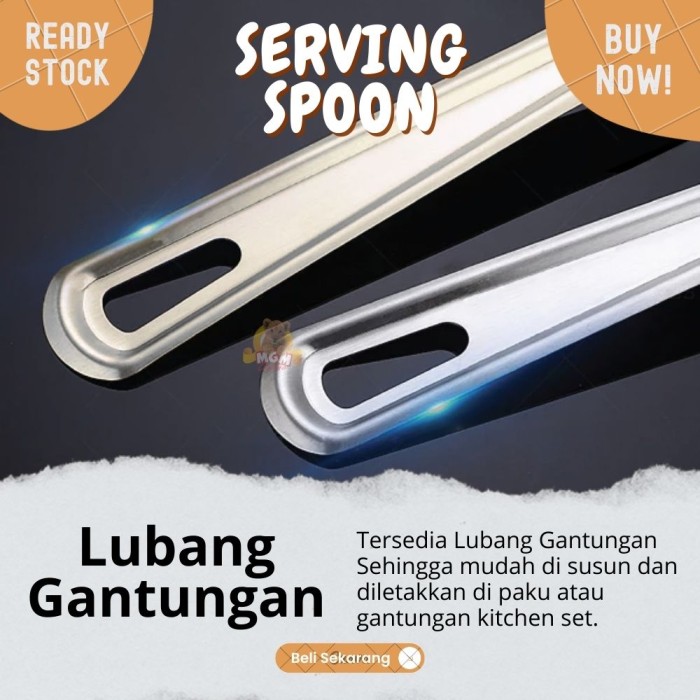 sendok panjang stainless cocok untuk buffet catering dan restaurant ...