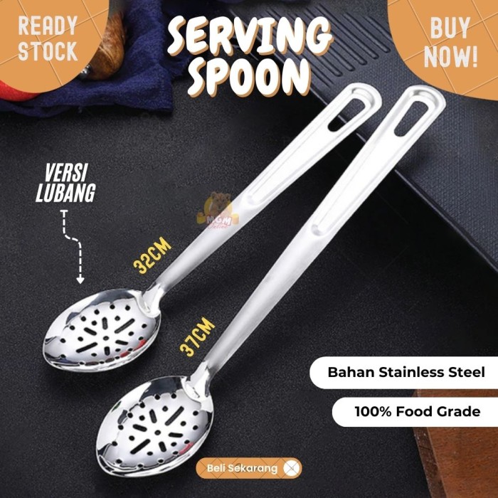 sendok panjang stainless cocok untuk buffet catering dan restaurant ...