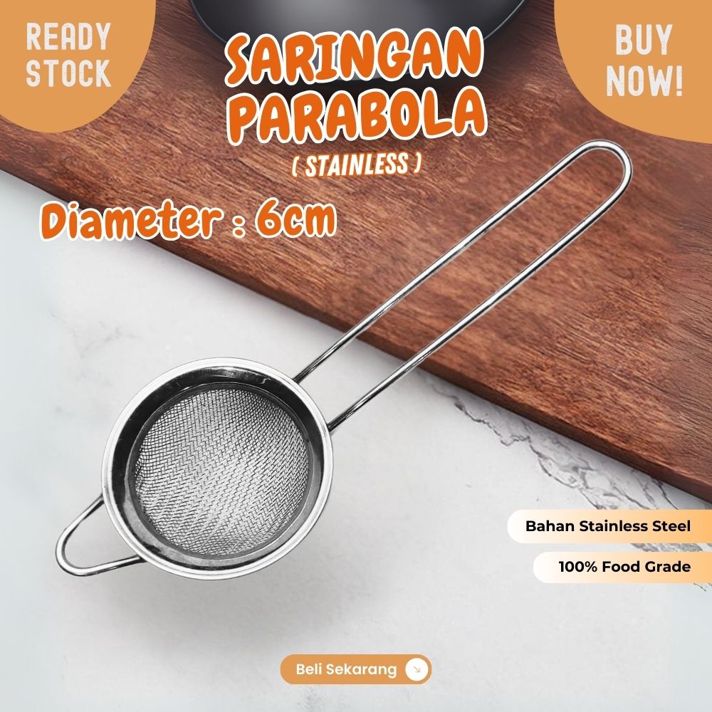 Saringan stainless saringan teh 6CM Gagang Tebal Stainless Steel ...